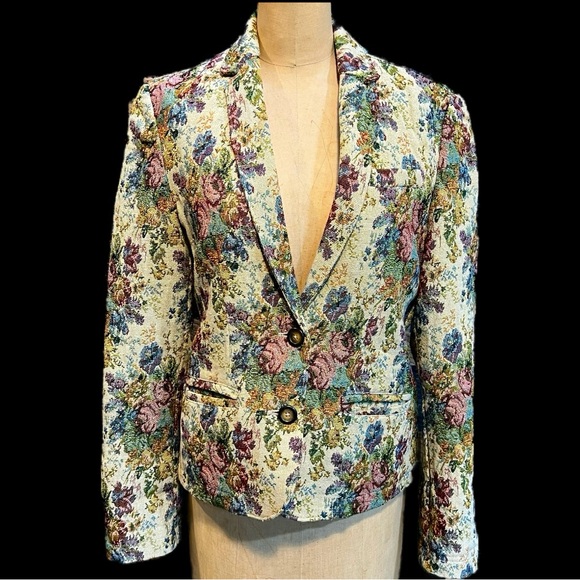 Garnet Hill | Jackets & Coats | Vintage Victorian Floral Moody Rose ...